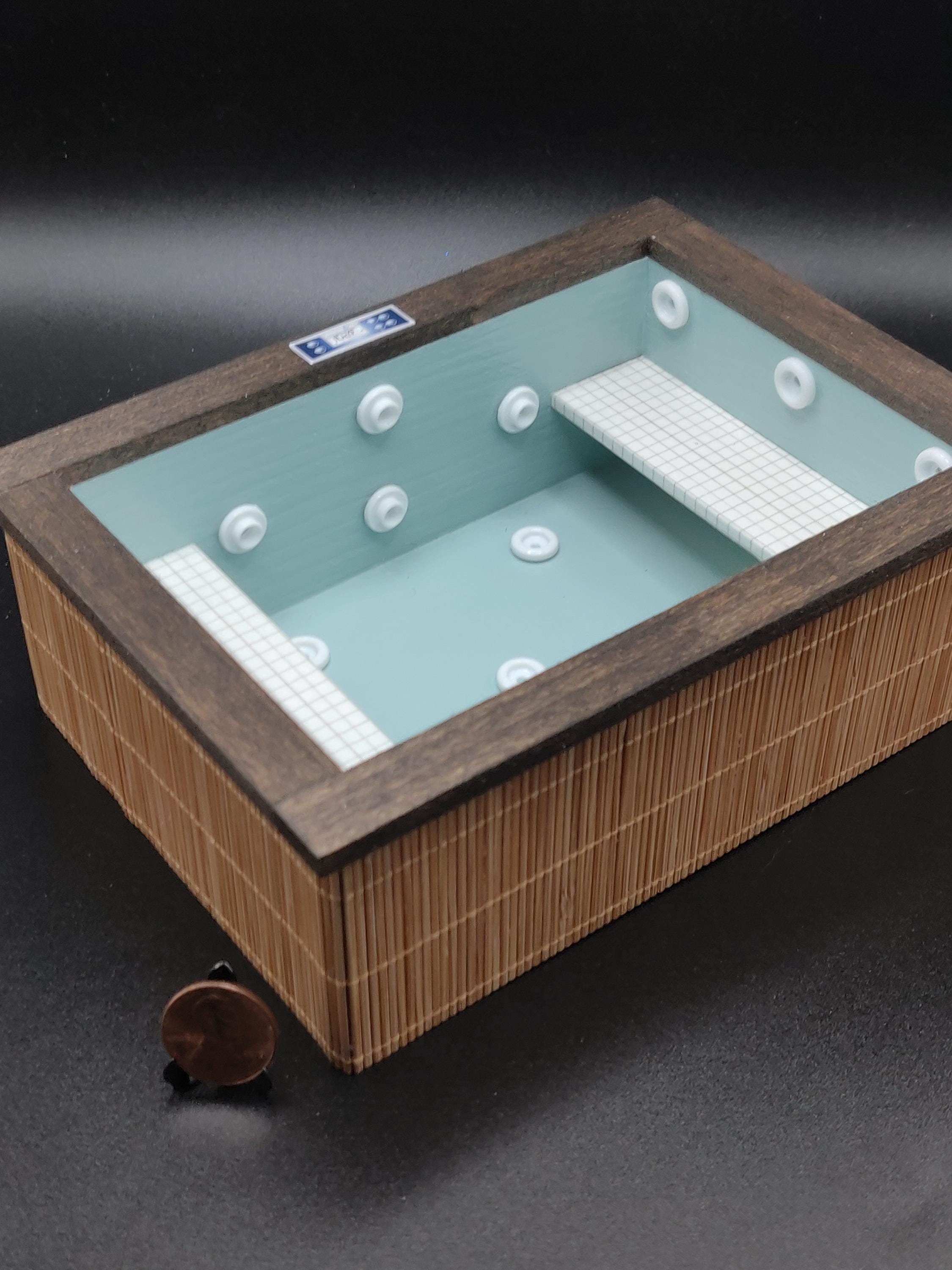 Dollhouse Bamboo Hot Tub/miniature Jacuzzi - 1:12 Scale - Etsy