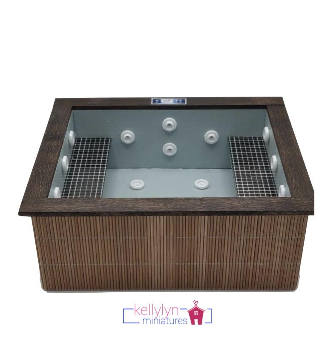 Dollhouse Bamboo Hot Tub/miniature Jacuzzi - 1:12 Scale - Etsy