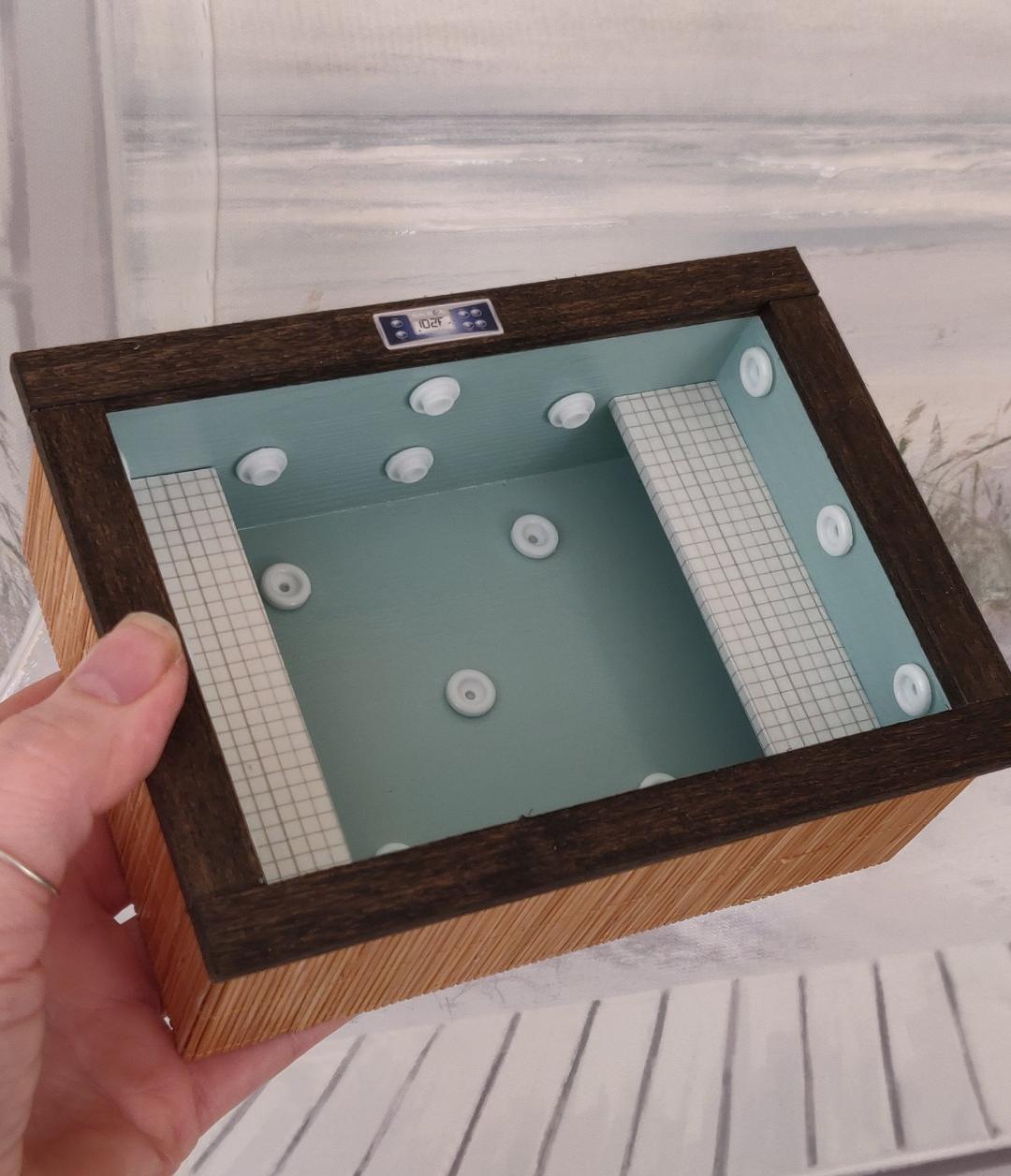 Dollhouse Bamboo Hot Tub/miniature Jacuzzi - 1:12 Scale - Etsy