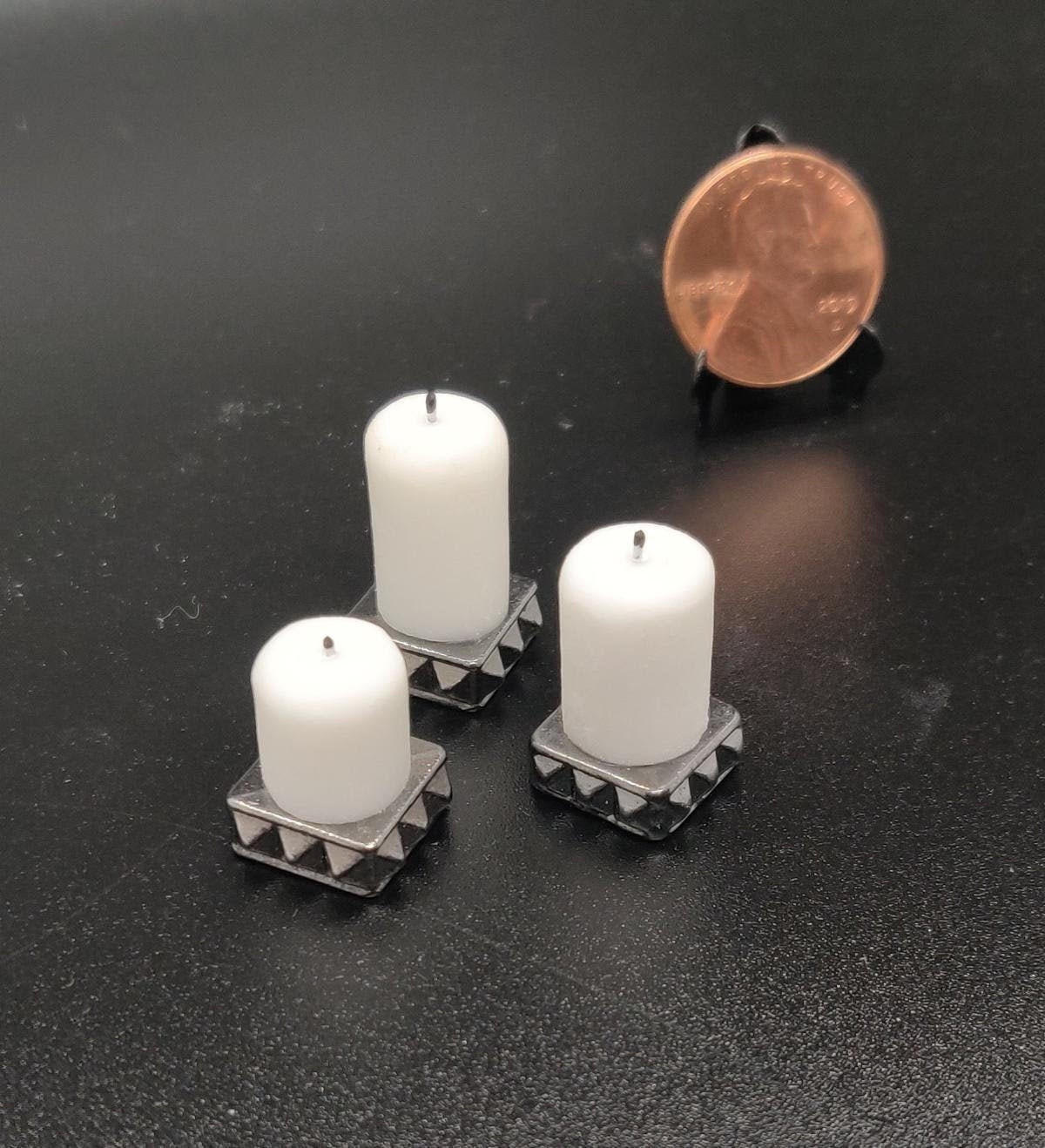 Miniature Dollhouse Candle Set - Etsy