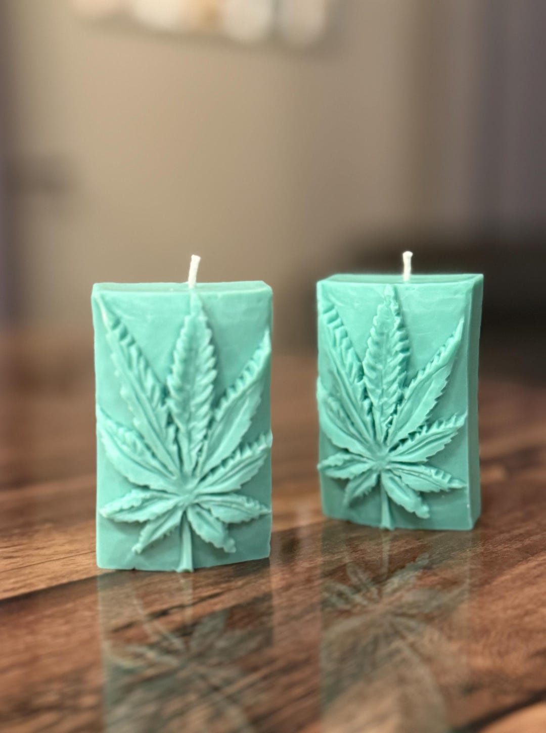 Weed Leaf Candle - Stoner Gift for Him or Her - Gag Candle - Marijuana ...