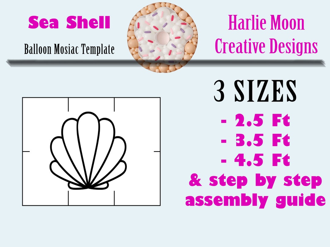 Shell | Sea Shell | Beach Balloons/pdf Files + Instructions Step by ...