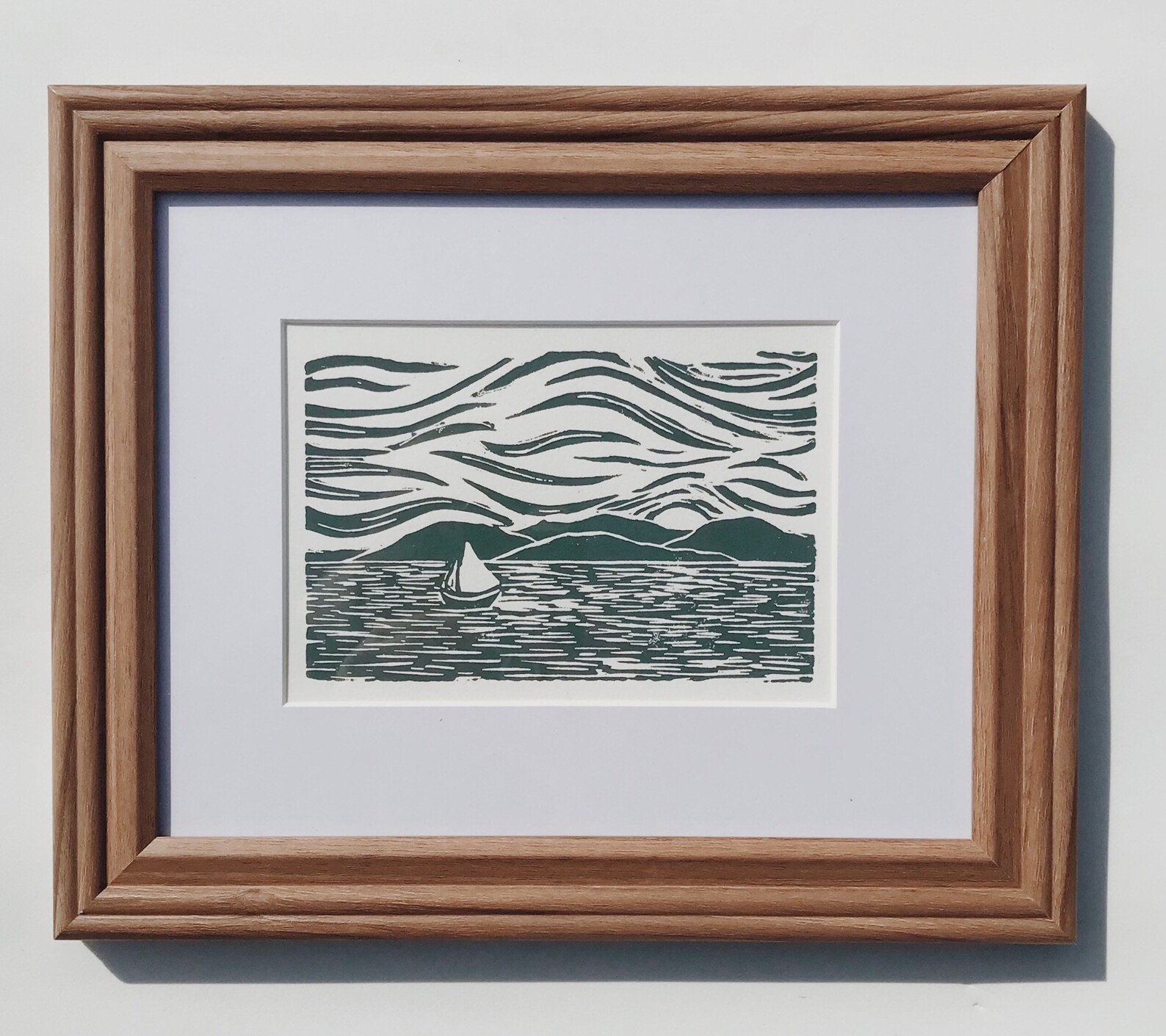 Gaff Rigged Sailboat Handmade Print - Etsy