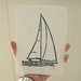 Hans Christian Sailboat Handmade Linocut Print - Etsy