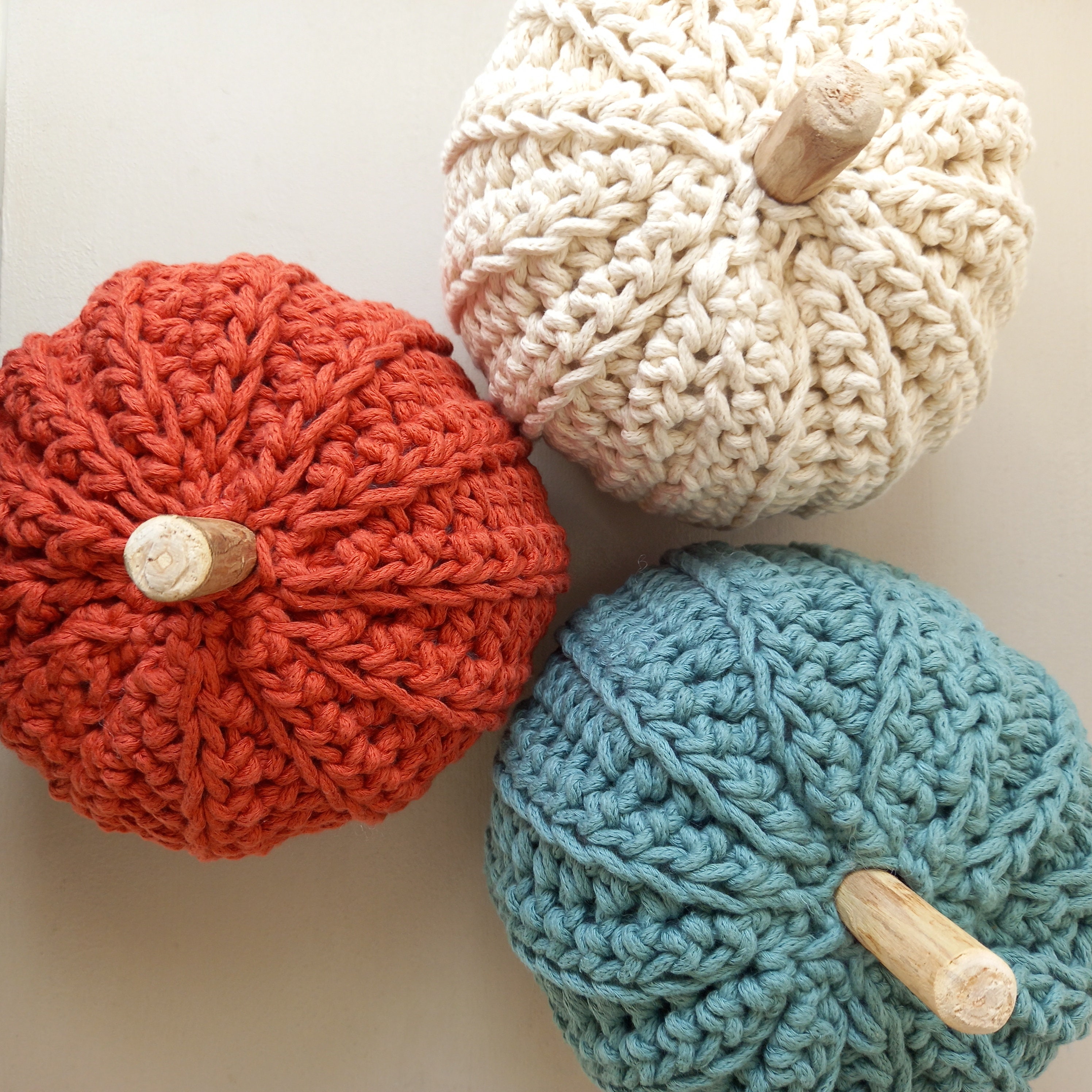 Chunky Pumpkin - Digital PDF Crochet Pattern - Using Cotton Yarn or ...