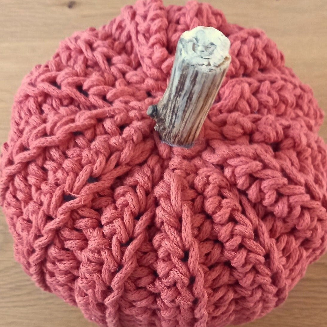 Chunky Pumpkin - Digital PDF Crochet Pattern - Using Cotton Yarn or ...