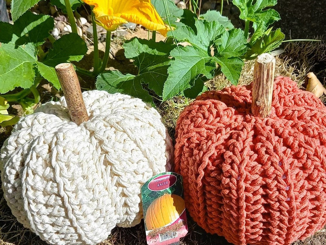 Chunky Pumpkin Digital PDF Crochet Pattern Using Cotton - Etsy