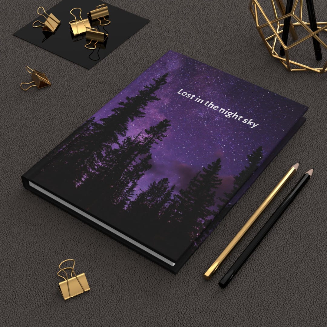 Lost in the Night Sky Journal - Starry Night Notebook, Celestial ...