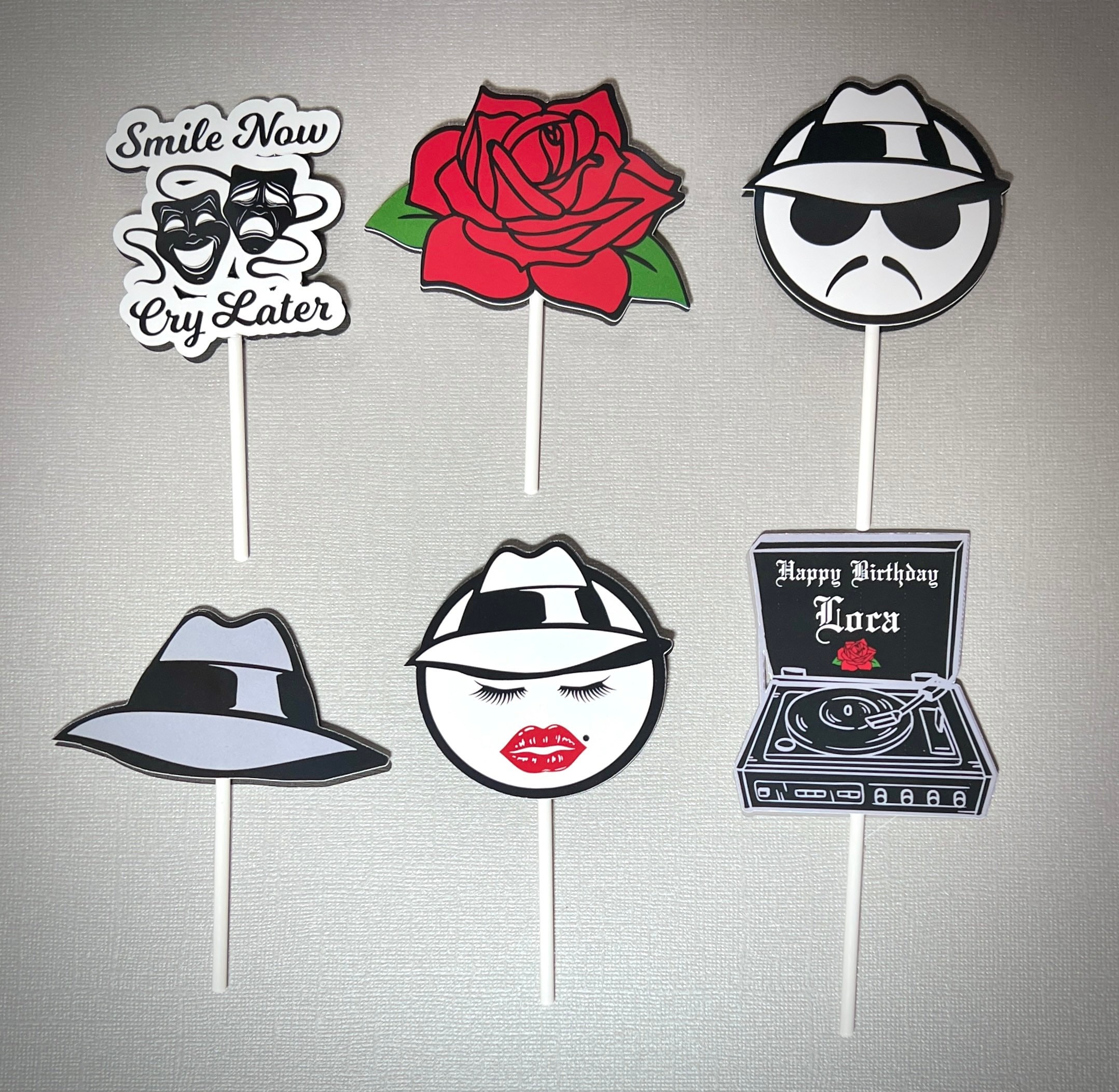 Lowrider Inspired Cupcake Toppers - Etsy