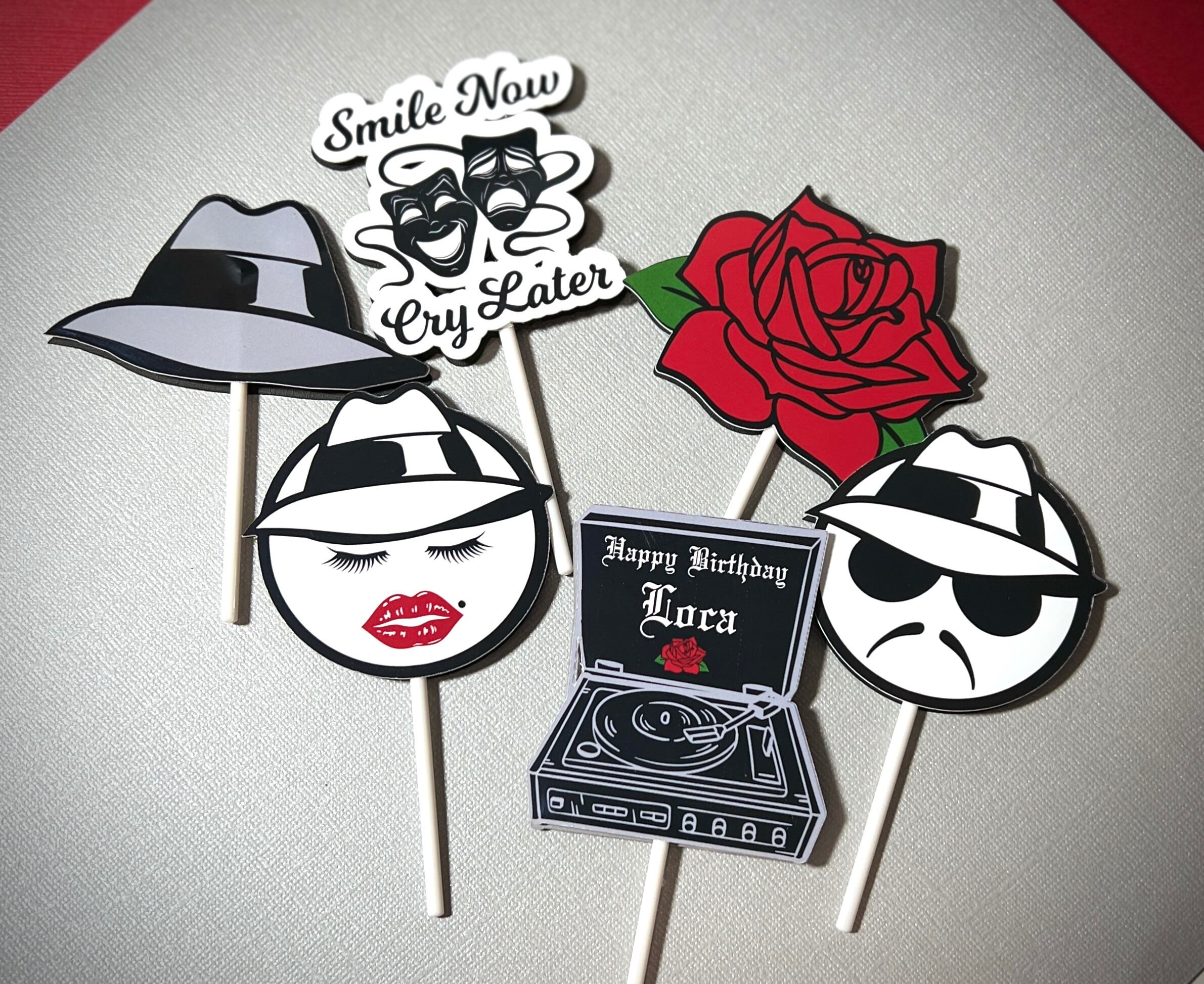 Lowrider Inspired Cupcake Toppers - Etsy