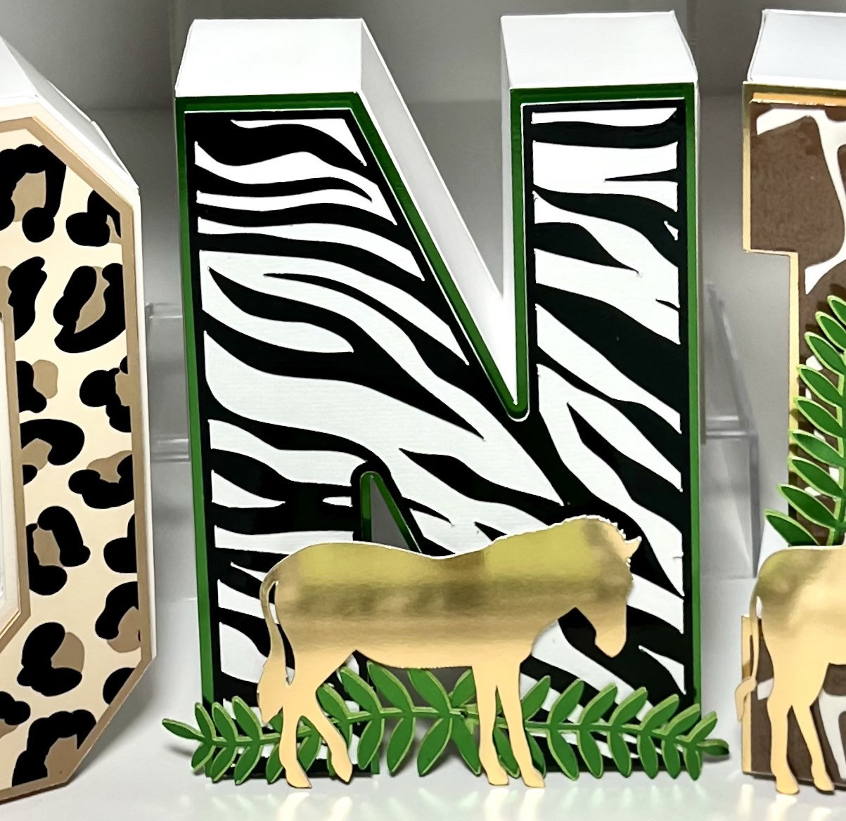 3D Letters Wild One Safari Themed Party & Room Decoration - Etsy