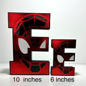3D Letters Miles Morales/spin Themed Party & Room Decoration - Etsy