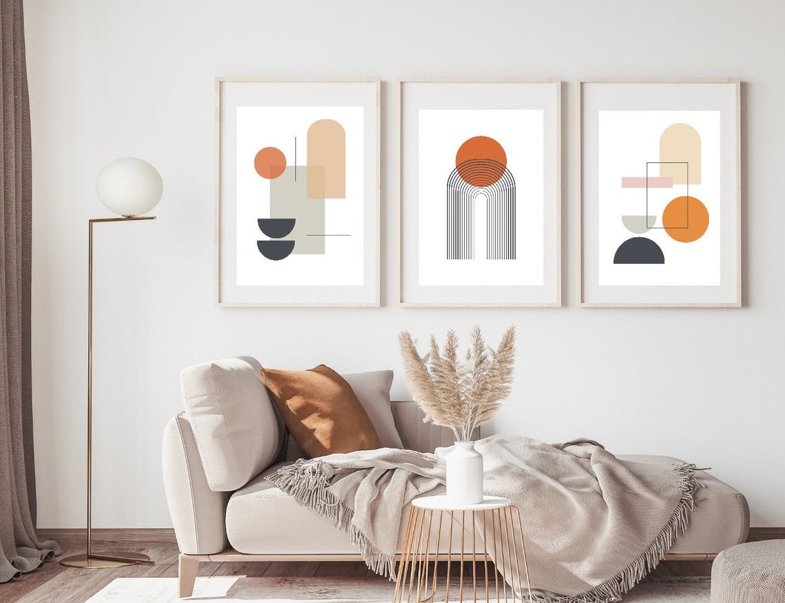 7 Japandi Prints, Abstract Art, Digital Downloads, Print at Home - Etsy