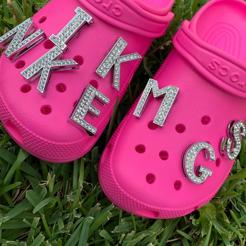 Bling Letter Clog Charms Rhinestone Charms for Crocs - Etsy