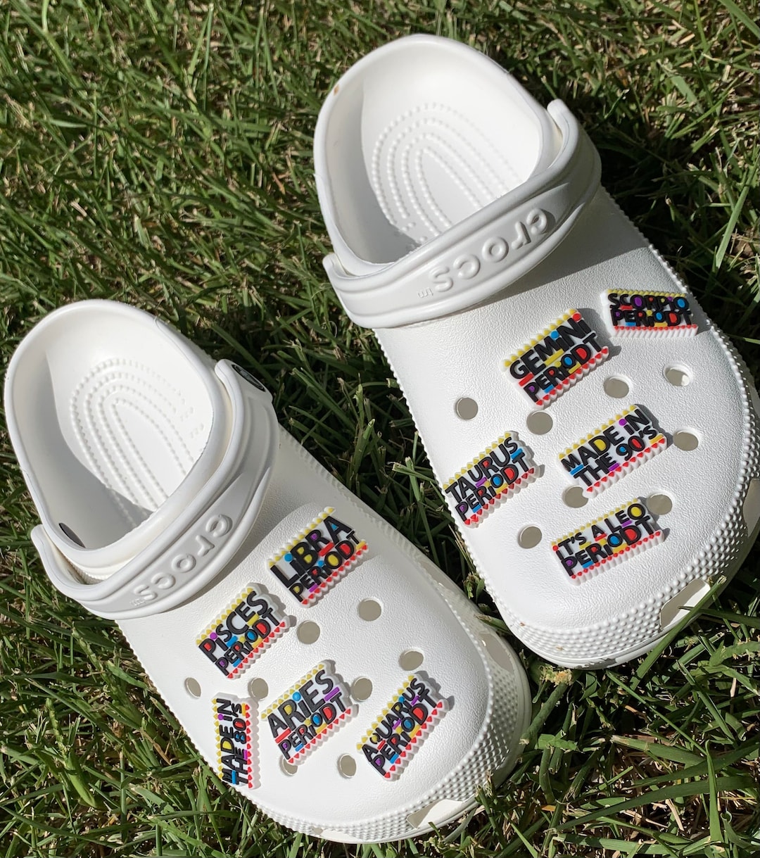 Zodiac Sign Clog Charms, Astrology Shoe Clips, Constellation Shoe ...