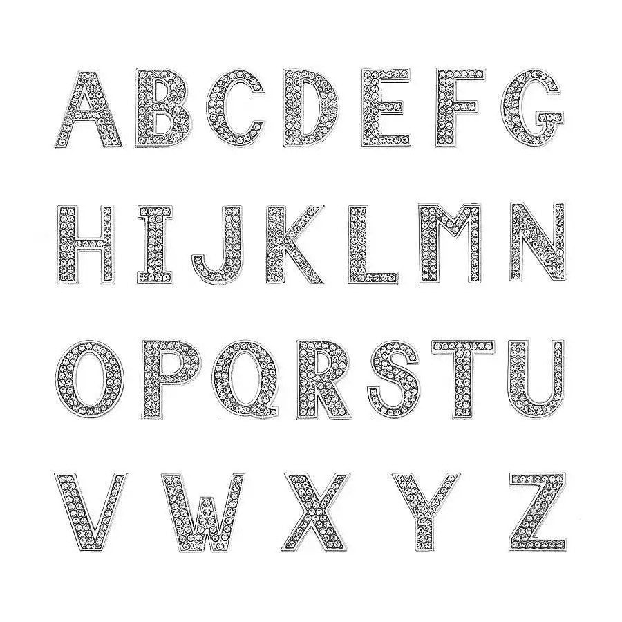 Bling Letter Clog Charms Rhinestone Charms for Crocs - Etsy