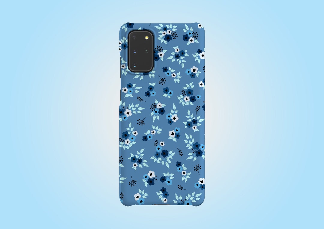 Ditsy Daisy Floral Blue White Galaxy Case - Samsung Galaxy S21 S20 Plus ...