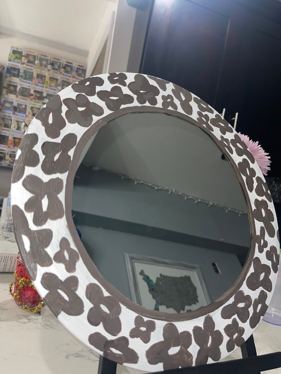 Painting Art & Collectibles Trippy Hippie Flower Mirror Acrylic etna.com.pe