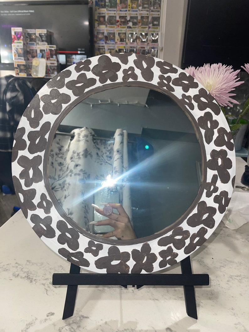 Trippy Hippie Flower Mirror - Etsy