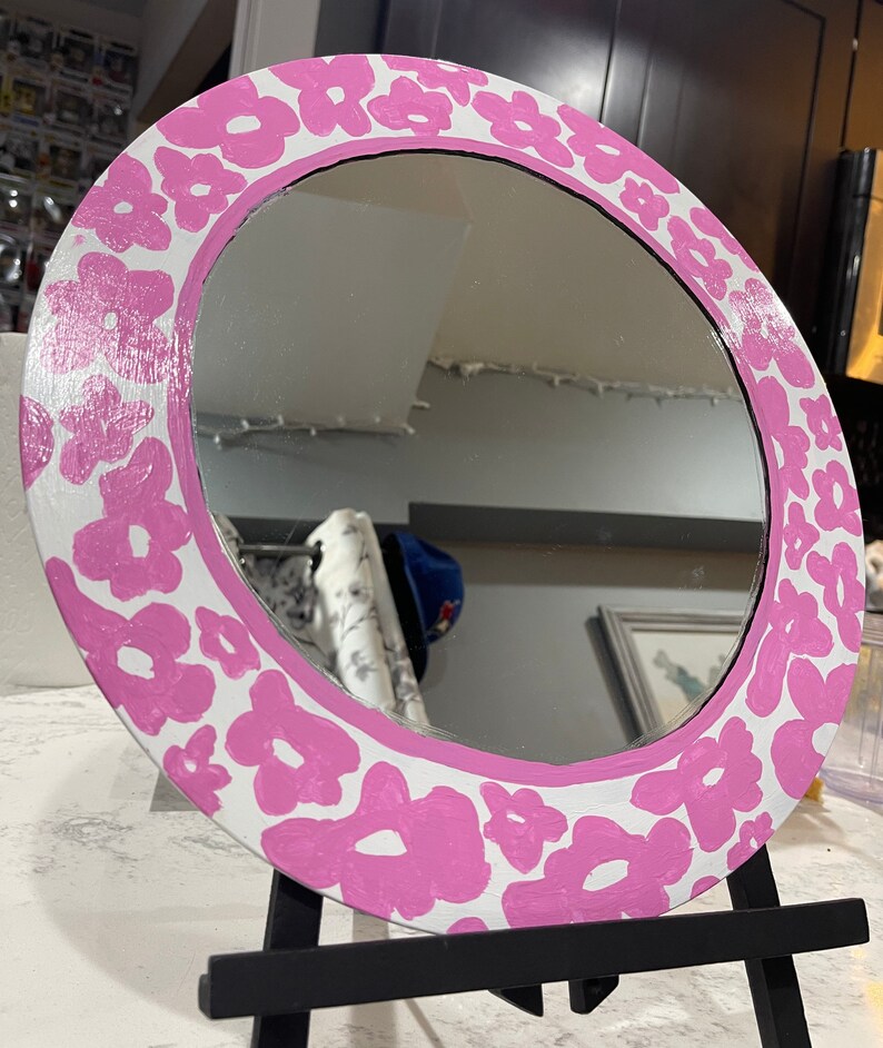 Trippy Hippie Flower Mirror - Etsy