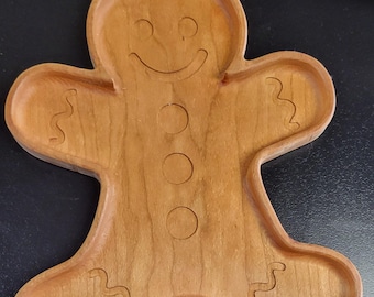 Gingerbread Man Dish Tray Cookie Candy Ceramic - Etsy