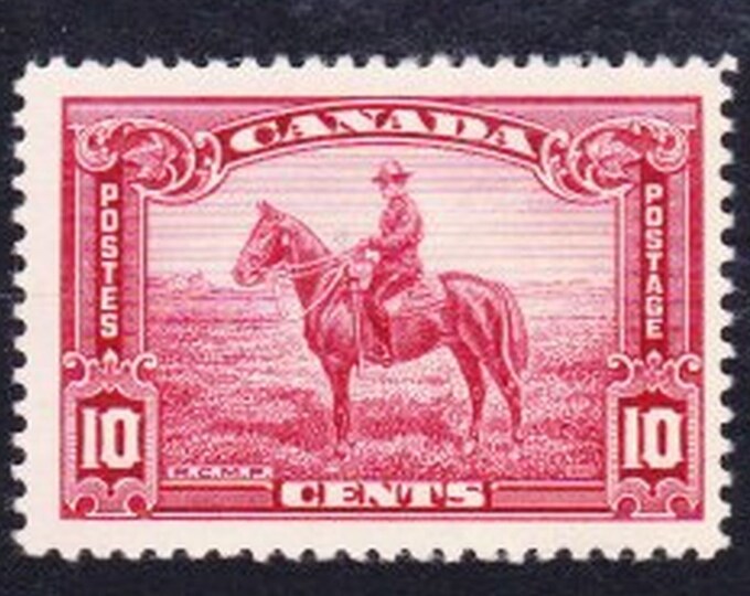Scarce CANADA 1935 Vintage Stamp Picturing Royal Canadian MOUNTED ...