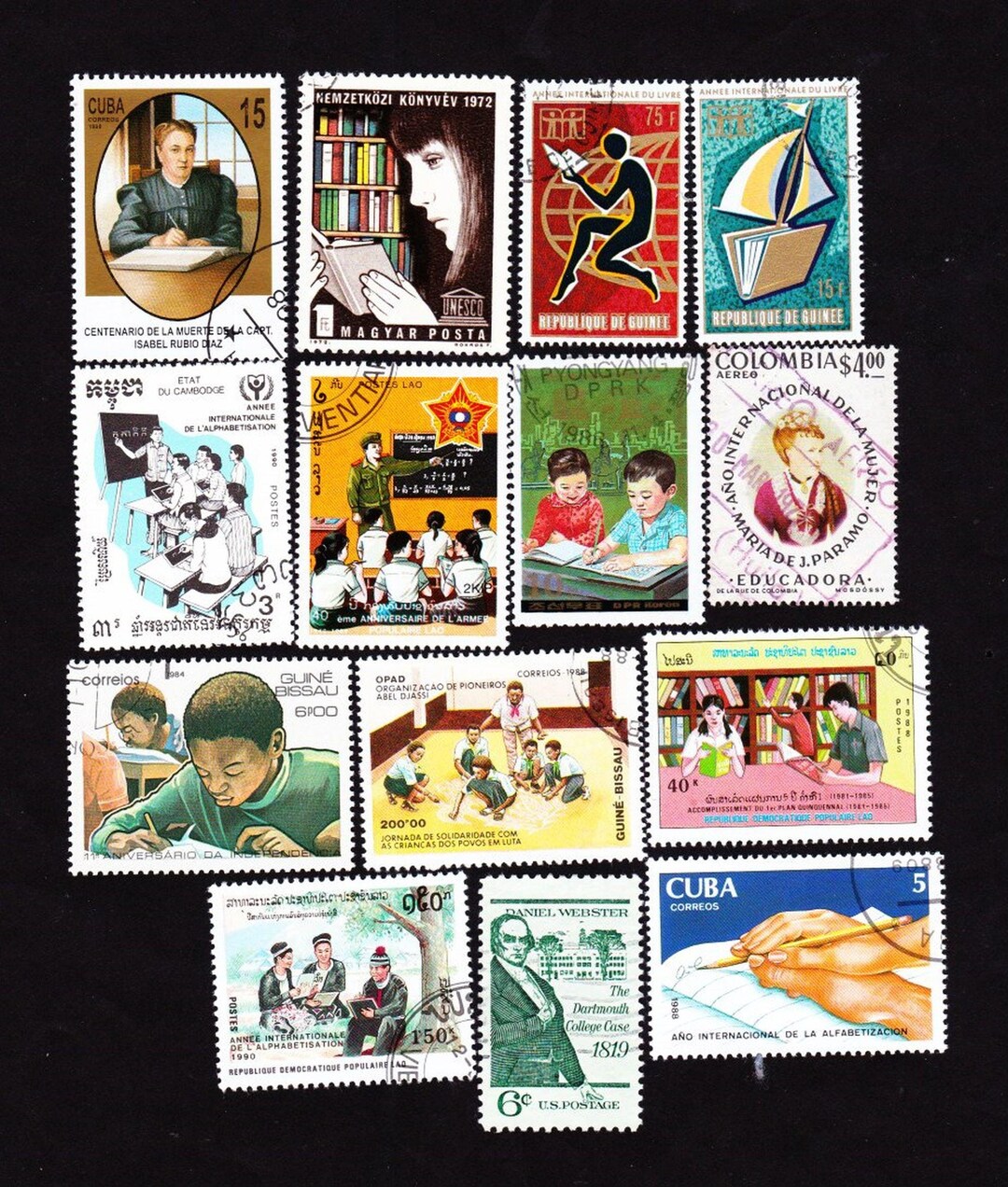 14 TEACHERS and EDUCATORS Schools of the World Vintage Cancelled ...