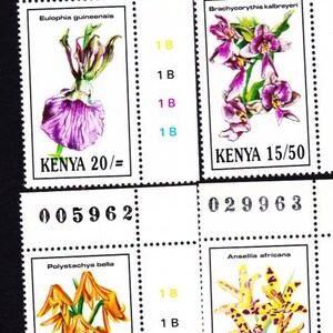 5 MINT KENYA ORCHID Stamps Vintage Postage Collector Set 5MKENOA - Etsy