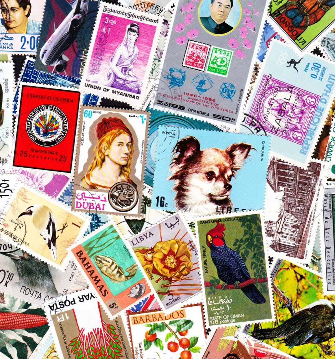 103 SPECIAL WORLD MIX All Different Vintage Used Postage Stamps Receive ...