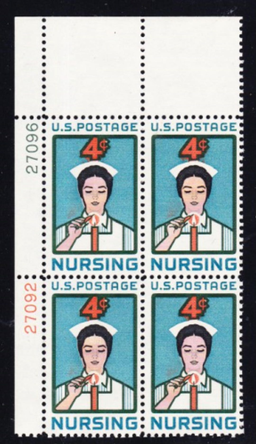 SCARCE U S 1961 Vintage 4c Nursing Profession Issue Beautiful Unused ...
