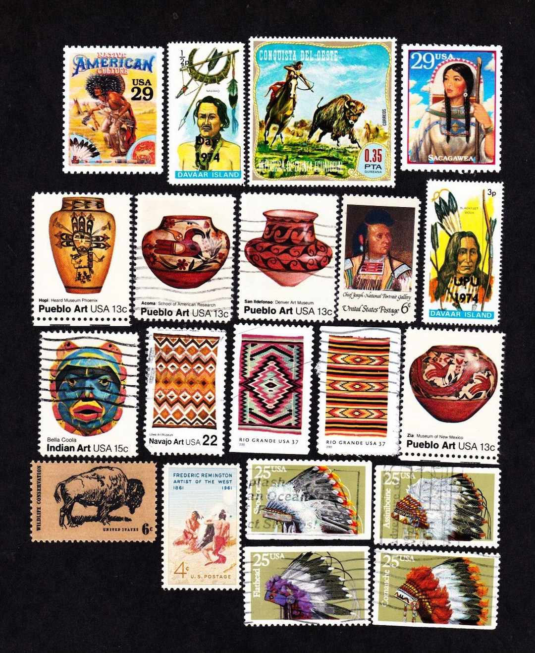 20 NATIVE AMERICAN INDIAN Life Culture and Art Vintage Used World ...