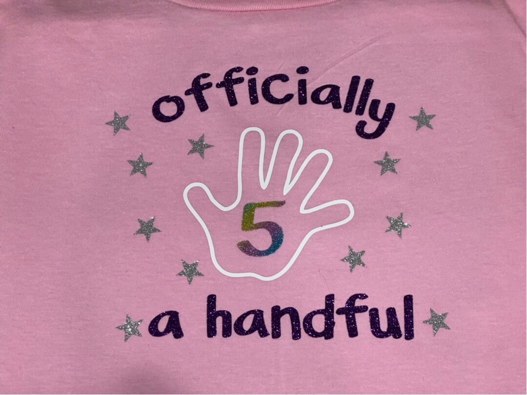 Handful | 5th Birthday | Turning Five - Etsy