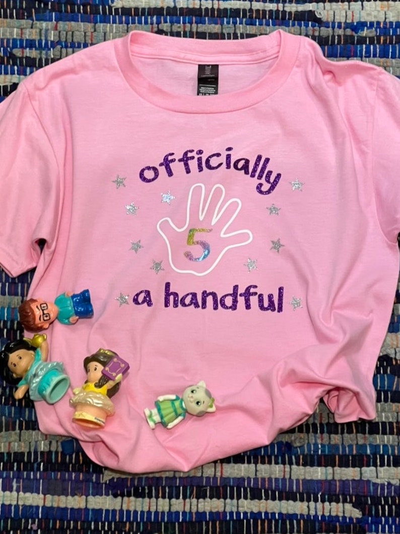 Handful | 5th Birthday | Turning Five - Etsy
