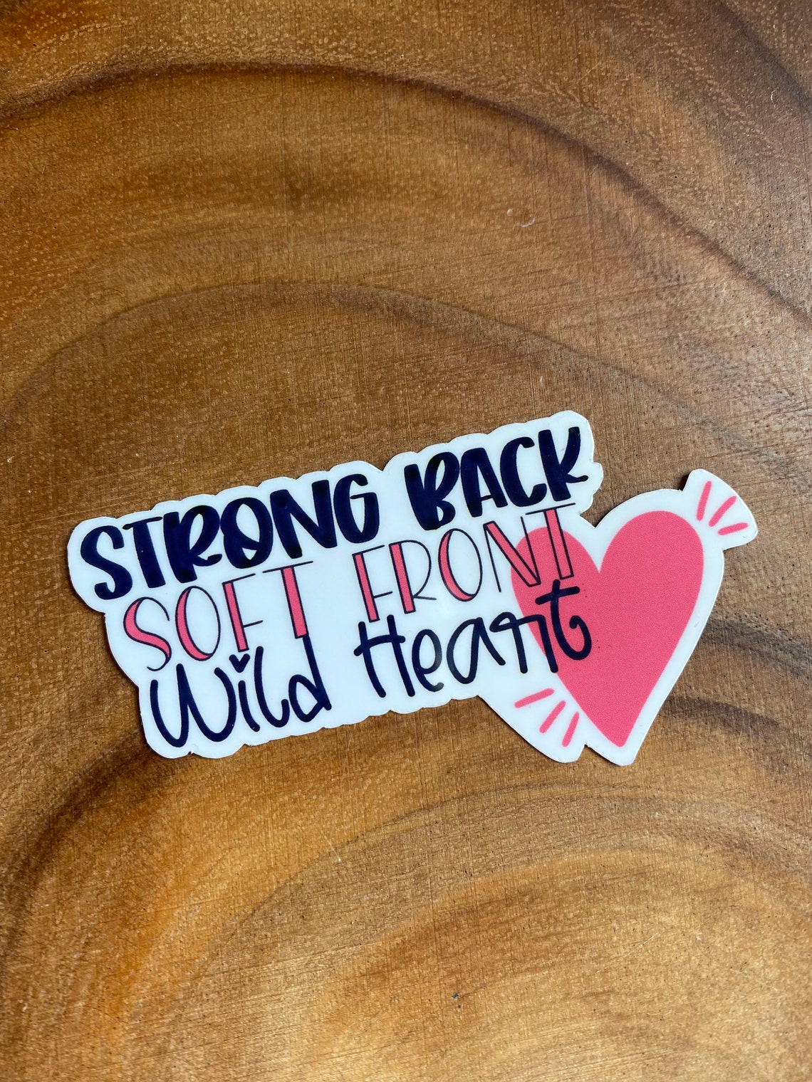 Strong back soft front wild heart water resistant vinyl | Etsy