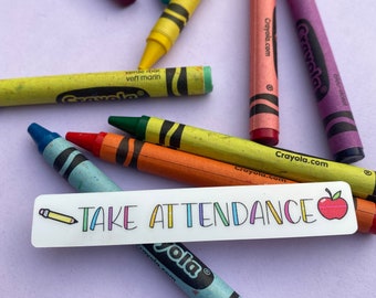 Take Attendance Sticker in Bulk - Etsy