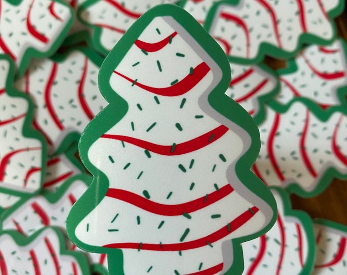 Little Debbie Christmas Tree Cake Water Resistant Vinyl Sticker 3x2 ...