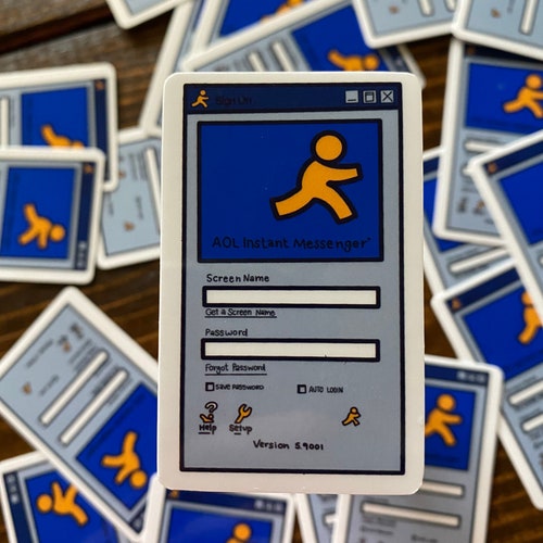 Customizable AIM Screen Name Water Resistant Printed Vinyl - Etsy