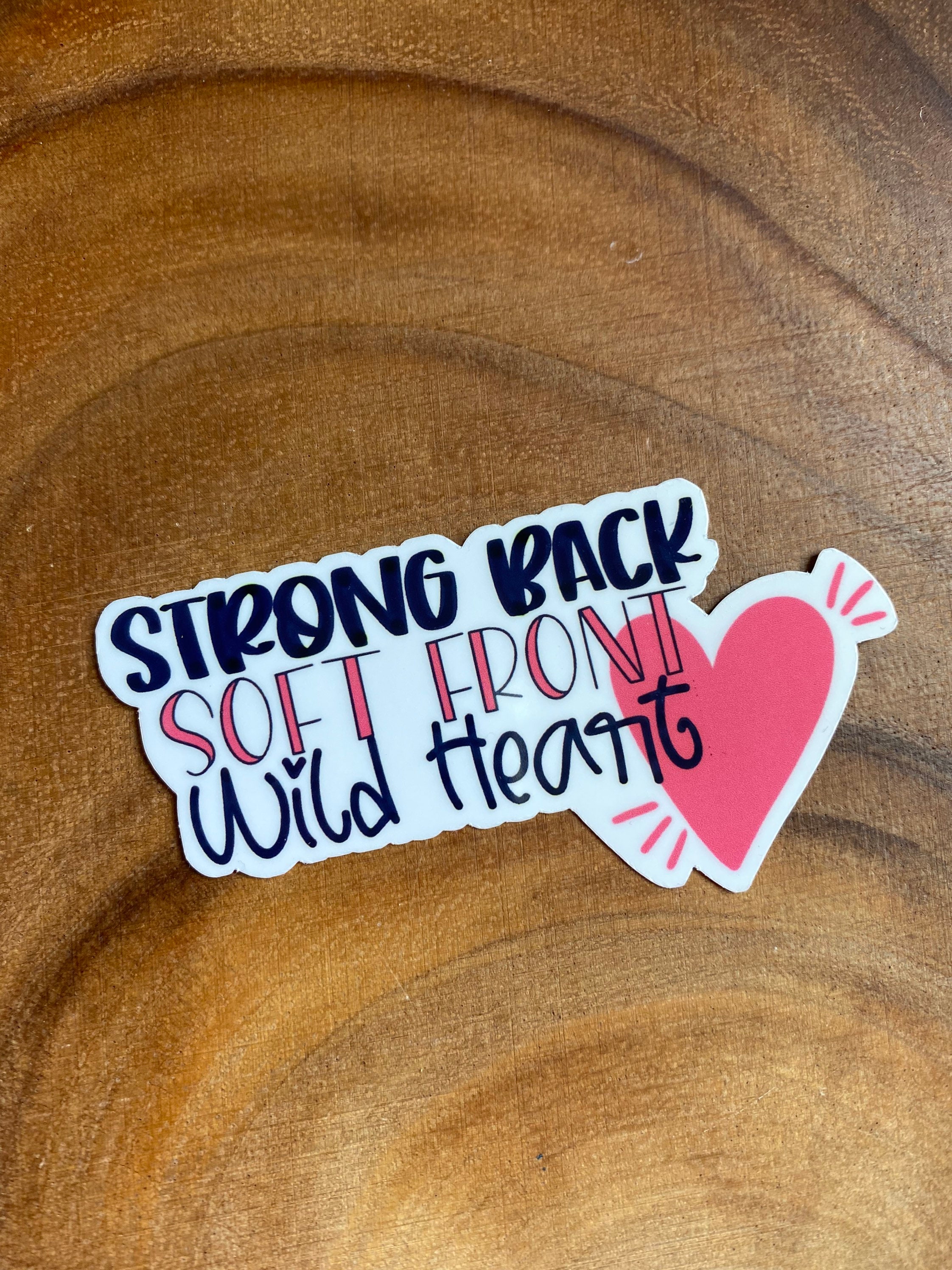Strong back soft front wild heart water resistant vinyl | Etsy