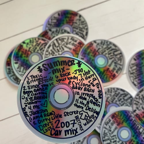2000s CD Mix Sticker Sticker for Millennials - Etsy
