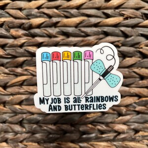 My Job is All Rainbows and Butterflies Phlebotomy - Etsy