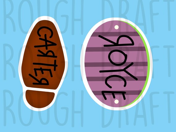 Customizable Buzz OR Woody Footprint With Your Name Printed | Etsy