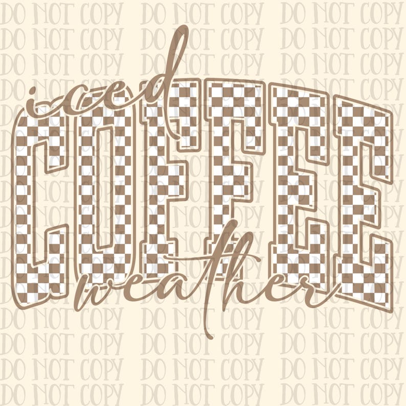 Iced Coffee Png, Iced Coffee Weather, Coffee Checkered, Tan White ...