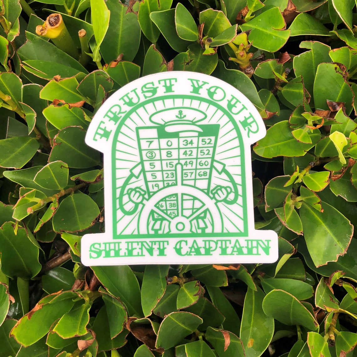 Trust Your Silent Captain- Shuffleboard Sticker - Etsy