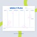 Kids Weekly Planner Printable, Homeschool Teen Schedule, Digital Weekly ...