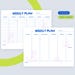 Kids Weekly Planner Printable, Homeschool Teen Schedule, Digital Weekly ...