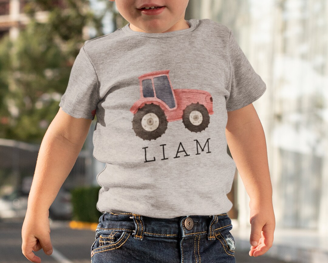 Custom Tractor Shirt, Tractor Toddler Shirt, Outdoors Kids Shirt ...