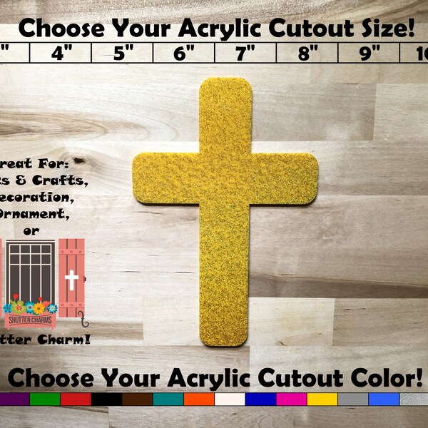 Acrylic Cross Cutout - Etsy