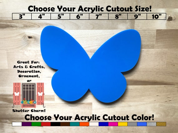 Butterfly Shape Acrylic Cutout Blanks Indoor or Outdoor - Etsy