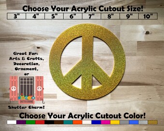 Cutout Peace Sign - Etsy