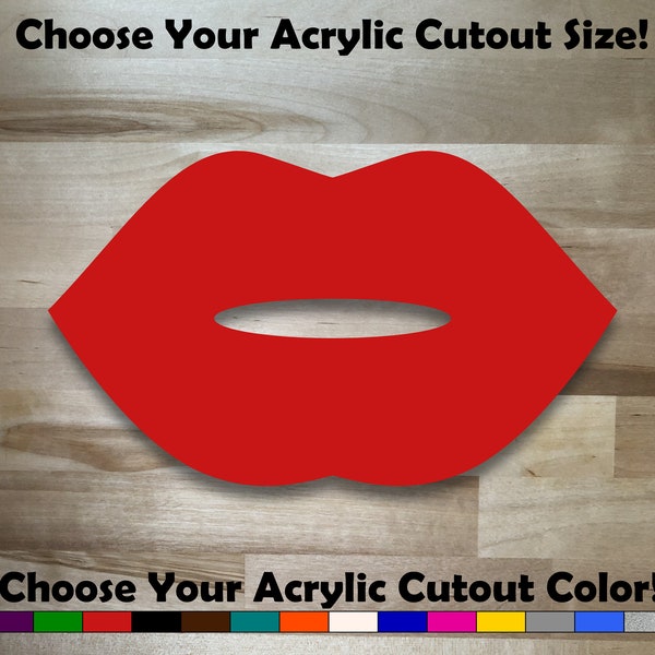 Lips Cut Out - Etsy
